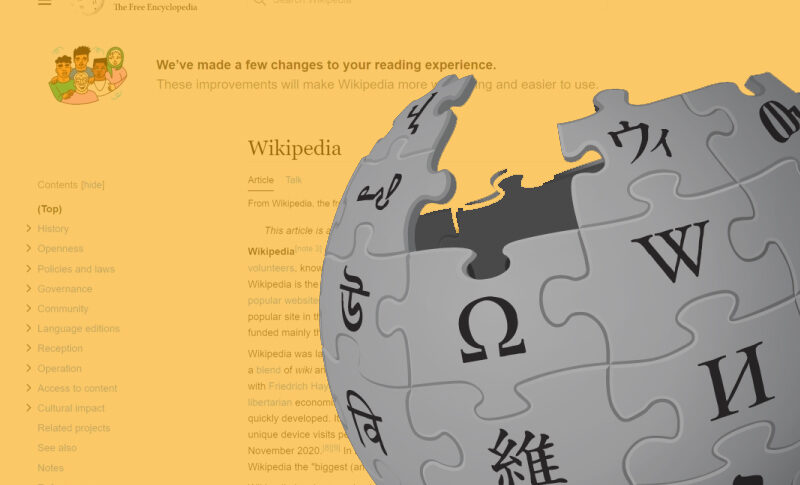 Wikipedia Receives New Features In First Desktop Update After 10 Years