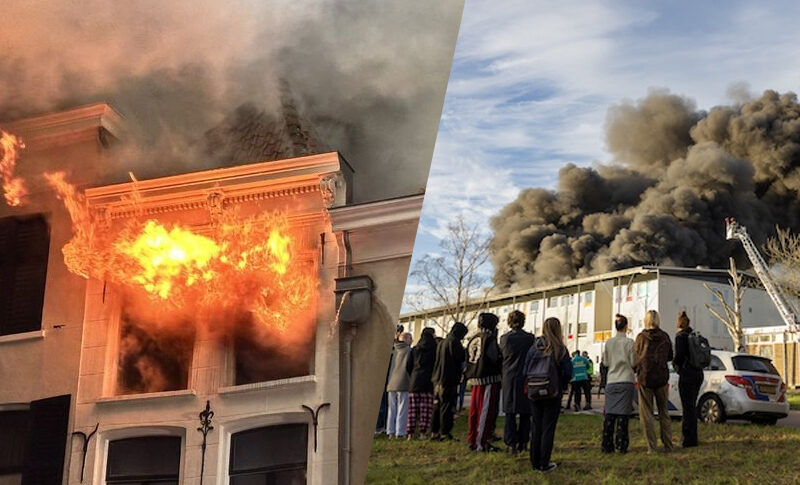 Fierce Fire Breaks Out In Netherlands City Buildings